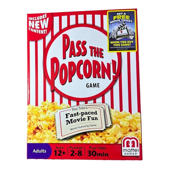 Mattel | Games | Mattel Games Pass The Popcorn Trivia Card Game | Poshmark